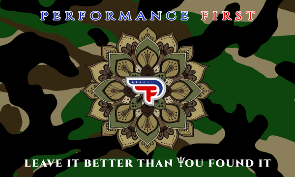 Gym Flag - Performance First Camo Mandala – performancefirstus